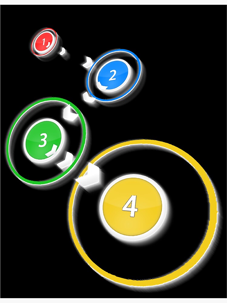 "Osu click the circles" Sticker for Sale by yvettep1nrb | Redbubble