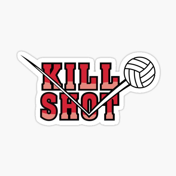"Volleyball Kill Shot" Sticker for Sale by SaundersKini | Redbubble