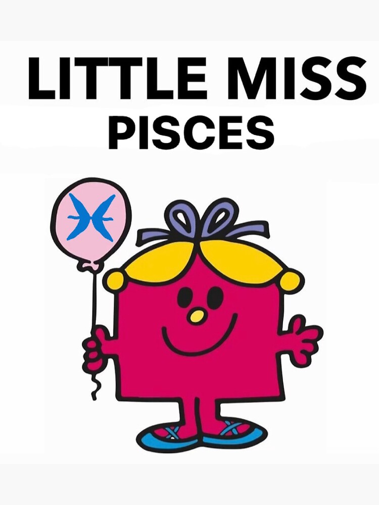 "Little Miss Pisces" Sticker for Sale by Kaylaskie | Redbubble