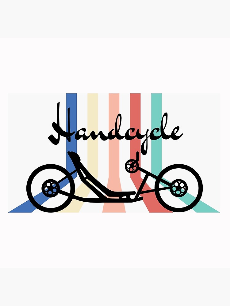 "Recumbent Life Design - Handcycle Flare" Poster for Sale by ...