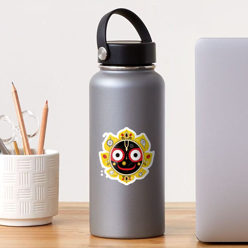 "jagannath logo " Sticker for Sale by LittleYorkshire | Redbubble