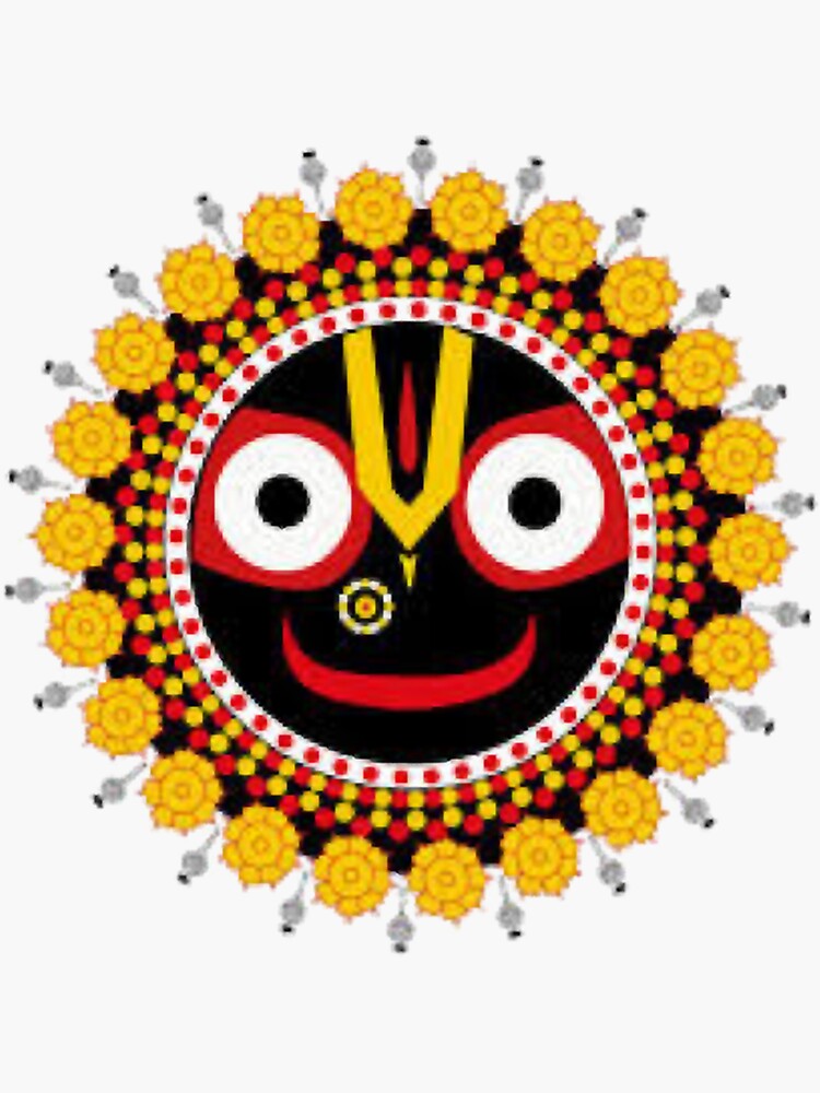 "Lord Jagannath " Sticker for Sale by LittleYorkshire | Redbubble