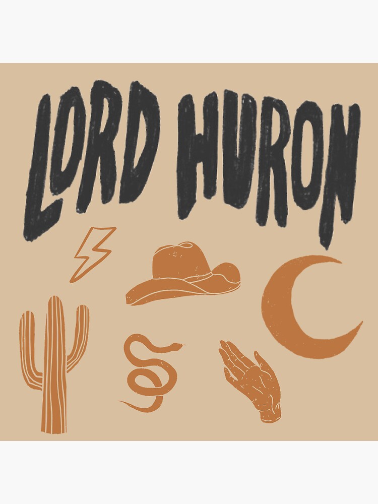 "Lord Huron" Sticker for Sale by brittanythebee | Redbubble
