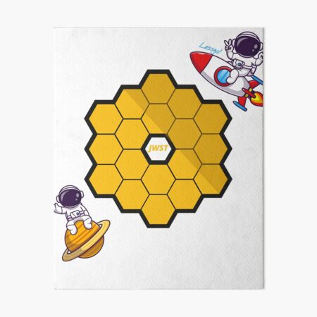 "JAMES WEBB SPACE TELESCOPE ART WITH ASTRONAUT CARTOONS" Art Board ...
