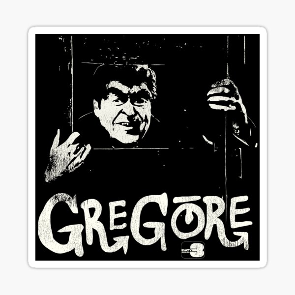 "Creature Feature with GREGORE" Sticker for Sale by ourkid | Redbubble