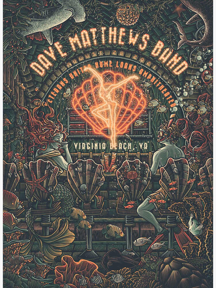 "DMB art" Sticker for Sale by DavidFreudenbur | Redbubble