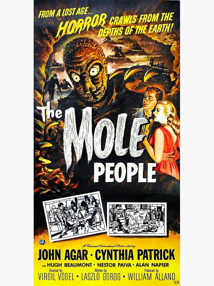 "Vintage The Mole People Horror Movie" Art Print by pdgraphics | Redbubble