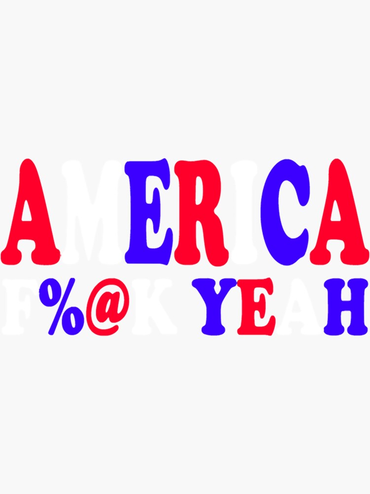 America F Yeah Team America Sticker For Sale By Happyjandesign Redbubble