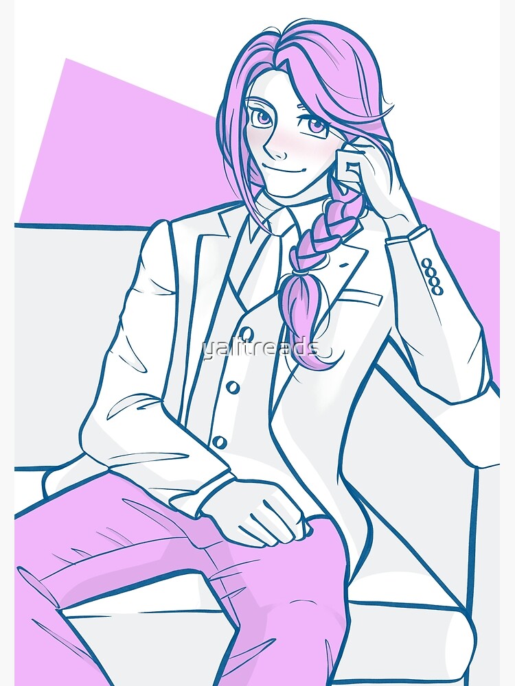 "FFXIV Hythlodaeus in a suit from Final Fantasy 14: Endwalker" Poster ...