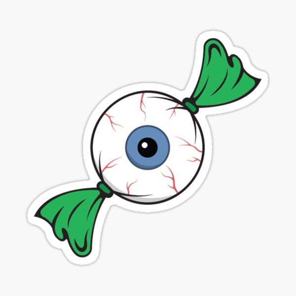 "Eye Candy Green Sticker" Sticker for Sale by NicoKingai | Redbubble