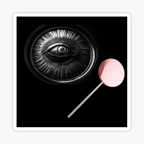 "EYE CANDY Sticker" Sticker for Sale by NicoKingai | Redbubble
