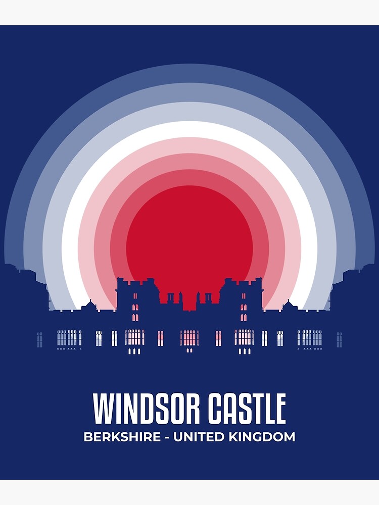 "Windsor Castle moonlight symbol." Art Print for Sale by Vectorku62 ...