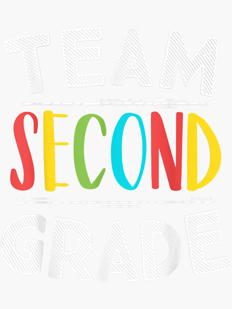 Pegatina «Team Second Grade Teacher Gifts Camiseta de regreso a la ...