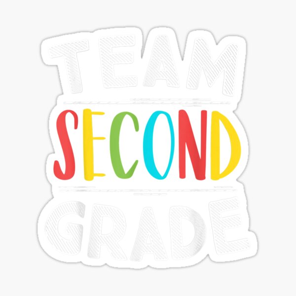 Pegatina «Team Second Grade Teacher Gifts Camiseta de regreso a la ...