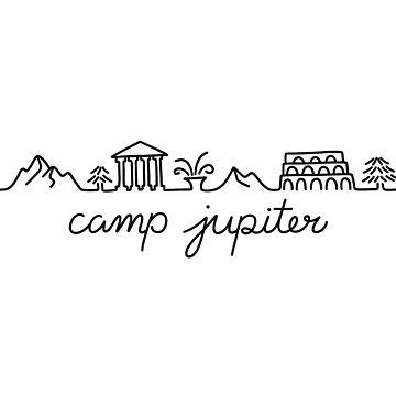 "camp jupiter line" Sticker for Sale by pjo-disney | Redbubble