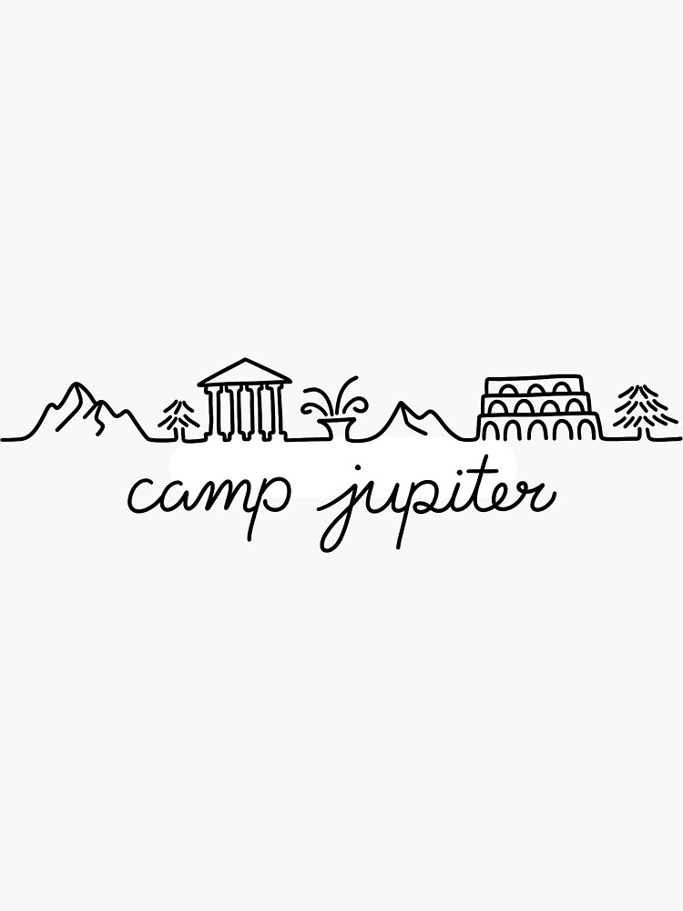 "camp jupiter line" Sticker for Sale by pjo-disney | Redbubble