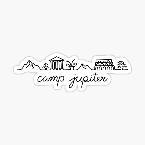 "camp jupiter line" Sticker for Sale by pjo-disney | Redbubble