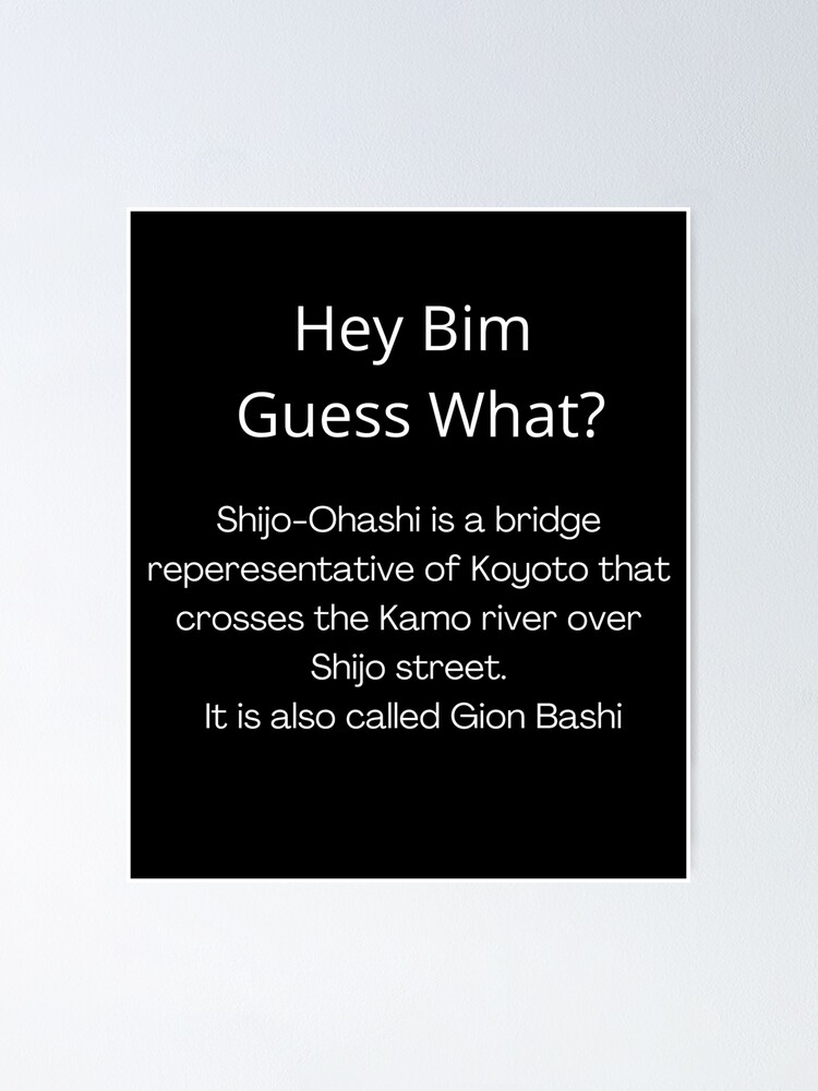 "Hey Bim guess what - James May in Japan" Poster for Sale by aavyanshi ...