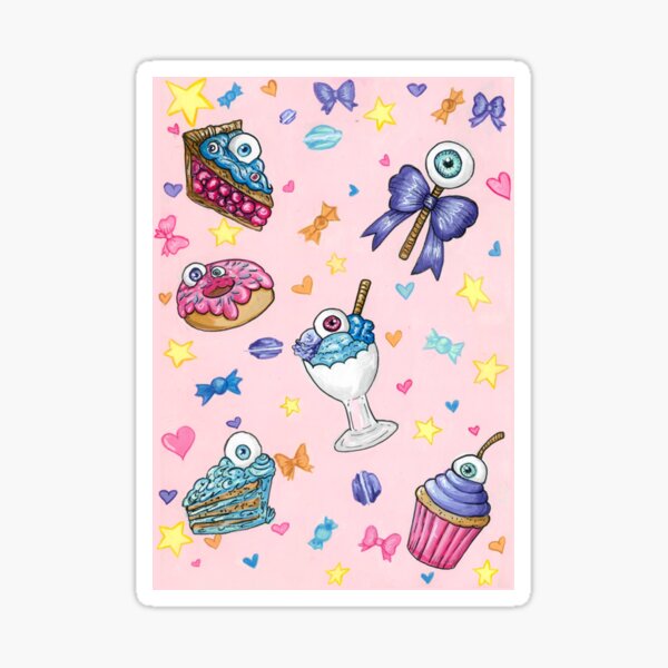 "Eyecandy Sticker " Sticker for Sale by NicoKingai | Redbubble