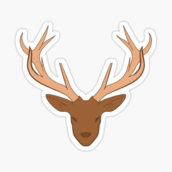 "Deer Head" Sticker for Sale by Artesintesis | Redbubble