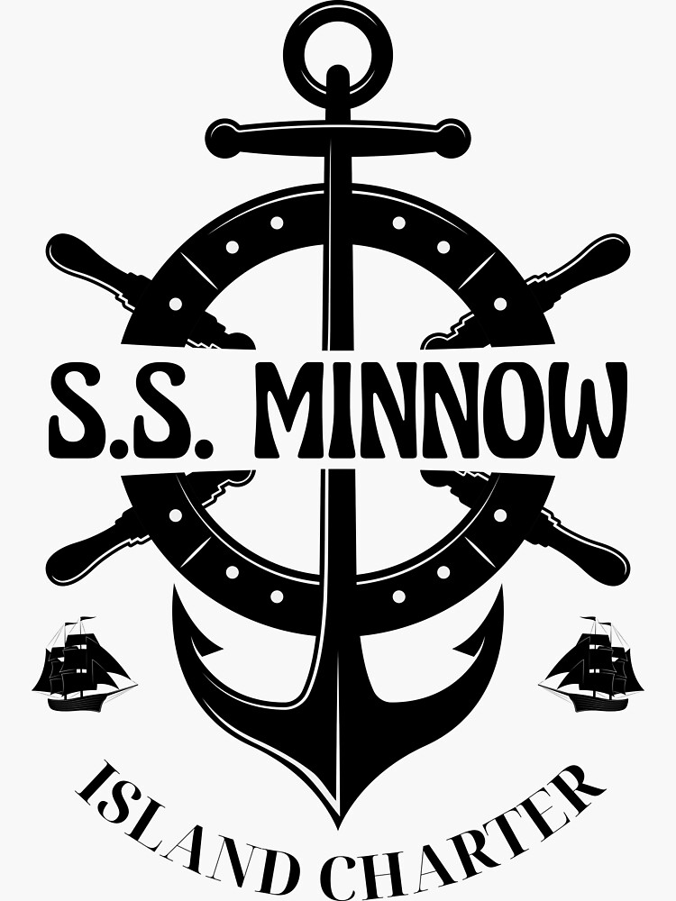 "SS Minnow" Sticker for Sale by red-mode | Redbubble