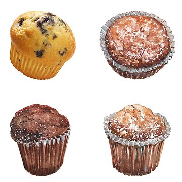 "Muffins sticker pack" Sticker for Sale by Itai Doshin | Redbubble