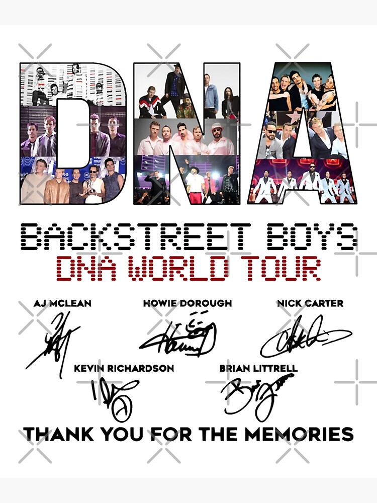 "DNA Backstreet Boys DNA World Tour Backstreet's Back" Poster for Sale ...