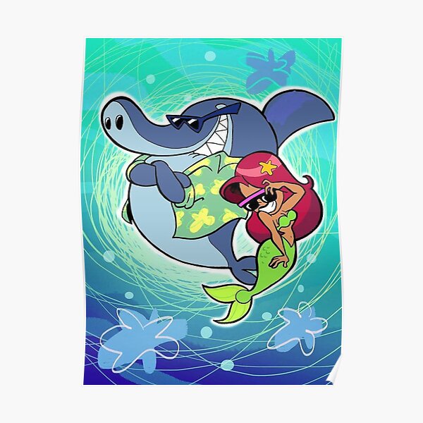 "Zig and sharko" Poster for Sale by collinsdrawings | Redbubble
