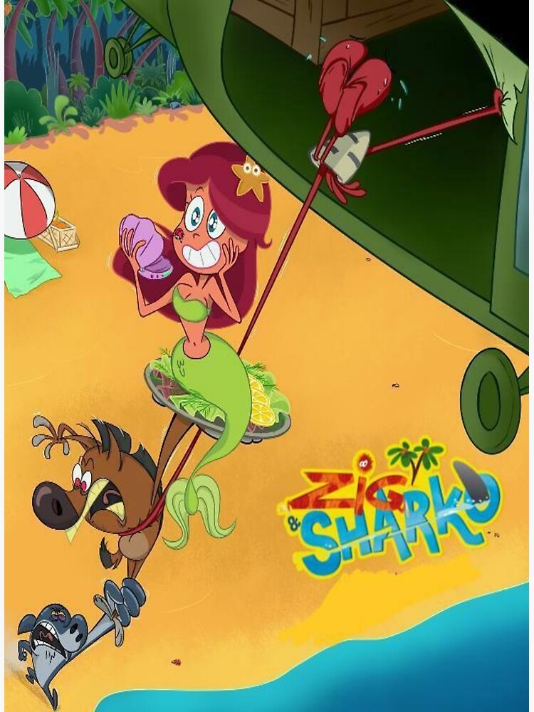 "Zig and sharko" Poster for Sale by collinsdrawings | Redbubble
