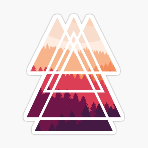 "Sacred Geometry Triangles" Sticker for Sale by Samserfari | Redbubble
