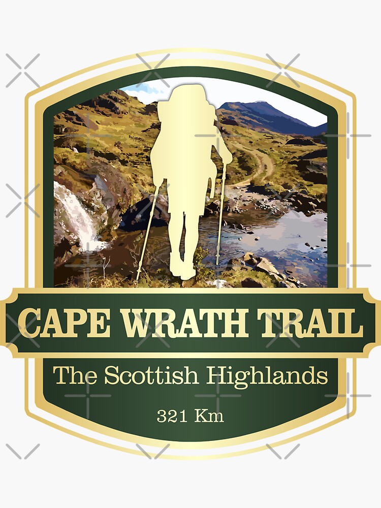 "Cape Wrath Trail (B1)" Sticker for Sale by curranmorgan | Redbubble