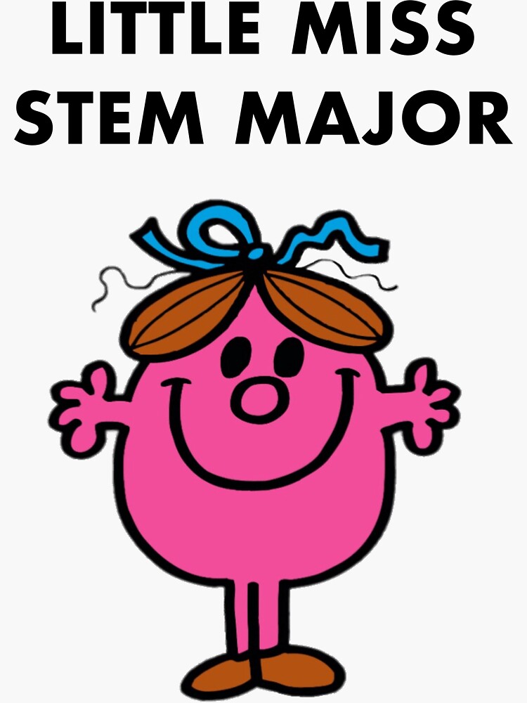 "Little Miss STEM Major" Sticker for Sale by olivia-777 | Redbubble