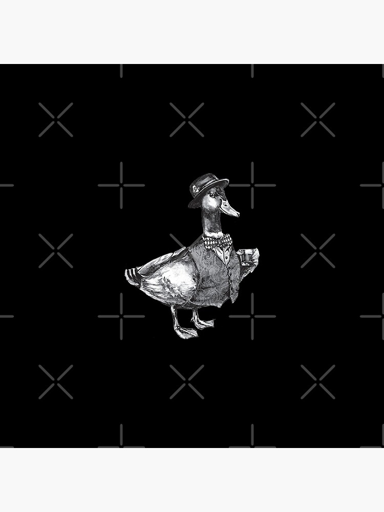 "Cute Duck In Suit And Tie Holding a Whiskey Drink" Art Board Print for ...
