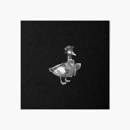 "Cute Duck In Suit And Tie Holding a Whiskey Drink" Art Board Print for ...