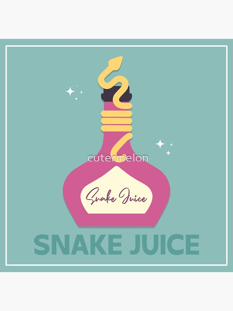 "Parks and Rec Snake Juice " Sticker for Sale by cutermelon | Redbubble
