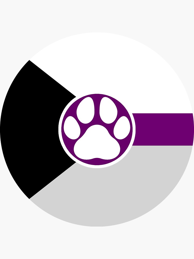 Demisexual Pride Flag Furry Sticker Sticker For Sale By Coyote Corner