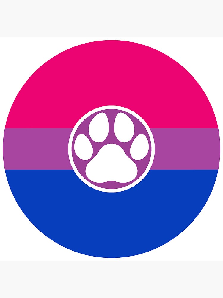 "Bisexual Pride Flag Furry Sticker" Poster for Sale by Coyote-Corner ...