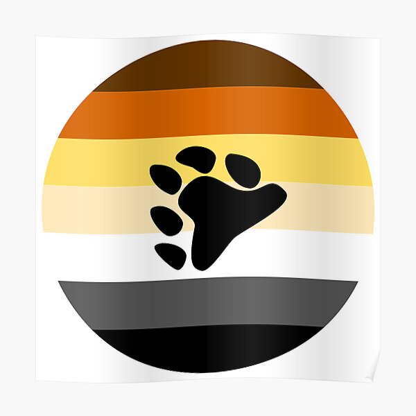 "Bear Pride Flag Furry Sticker" Poster for Sale by Coyote-Corner ...