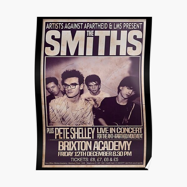"The Smiths 1986 The Final Concert" Poster for Sale by RoselinLove ...