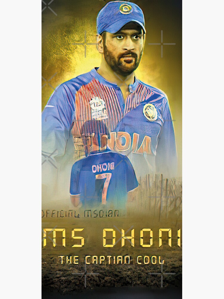 "M.S.Dhoni" Sticker for Sale by RDX84 | Redbubble