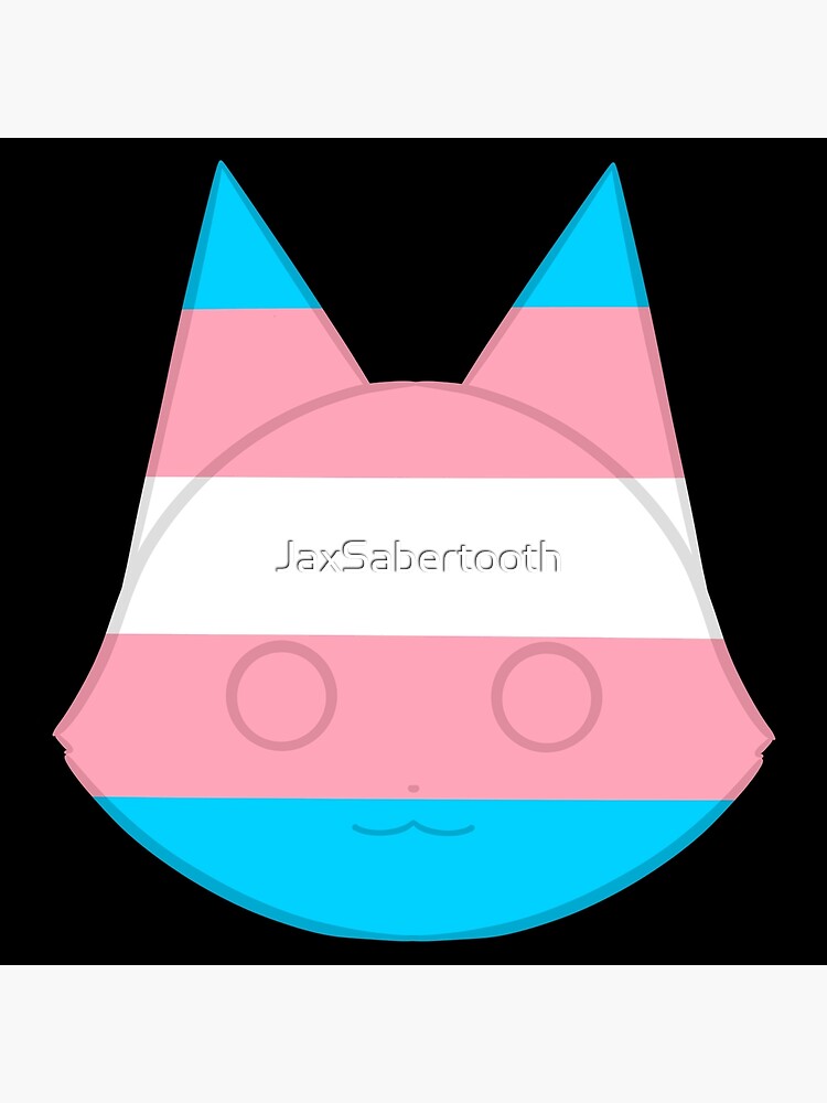 "Transgender Cat Icon Design" Poster for Sale by JaxSabertooth | Redbubble