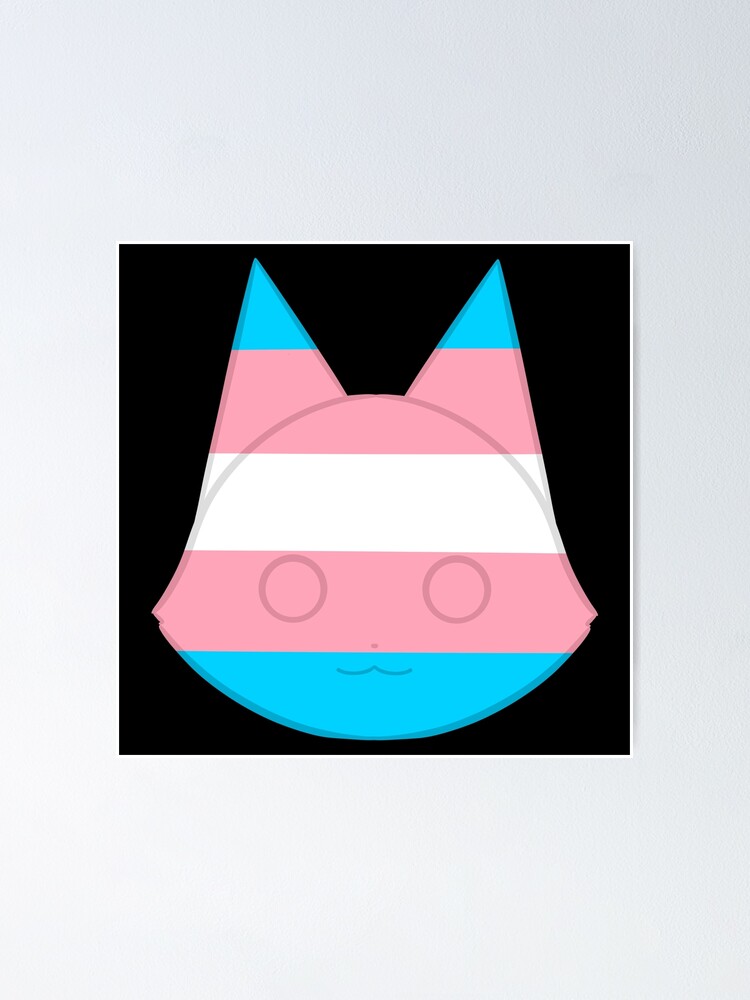 "Transgender Cat Icon Design" Poster for Sale by JaxSabertooth | Redbubble