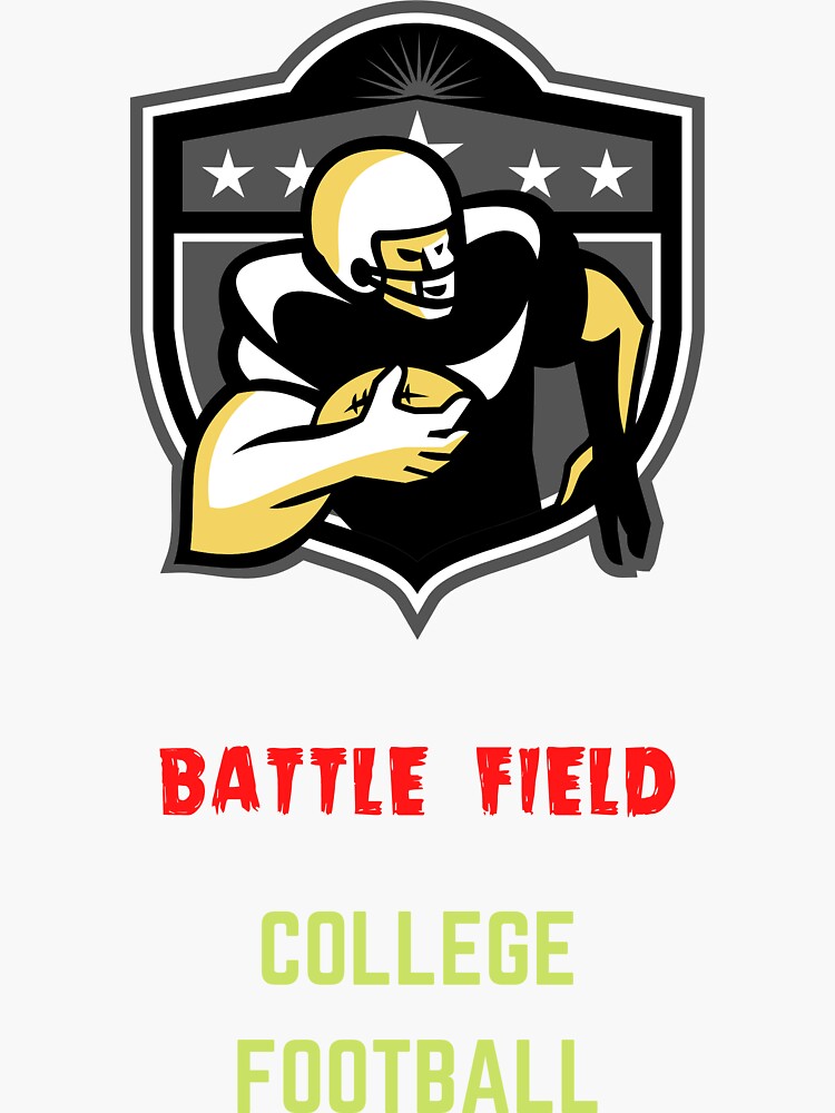 "Football Battlefield" Sticker for Sale by tahkaDisigns | Redbubble