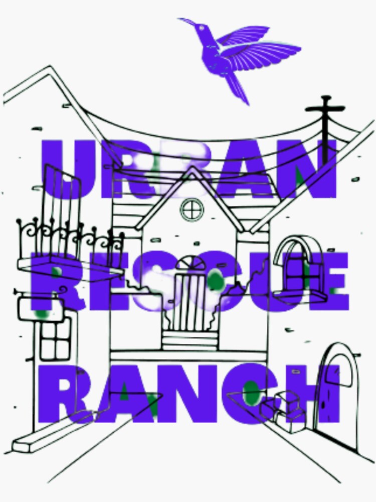 "Urban Rescue Ranch " Sticker for Sale by BertoldKitzmann | Redbubble