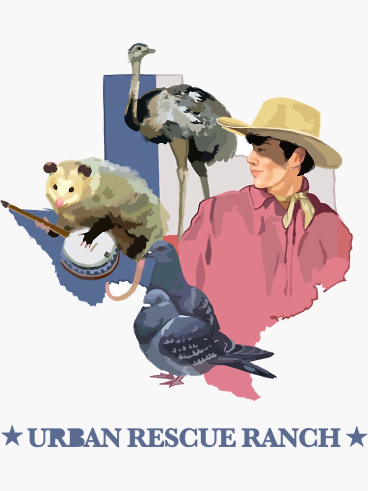 "Urban Rescue Ranch " Sticker for Sale by BertoldKitzmann | Redbubble