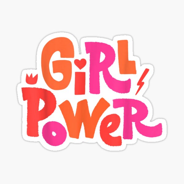 "Girl Power GRL PWR" Sticker for Sale by noqidyz | Redbubble