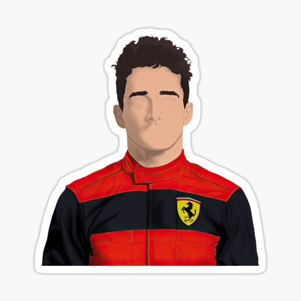 "charles leclerc art" Sticker for Sale by Garnettee | Redbubble