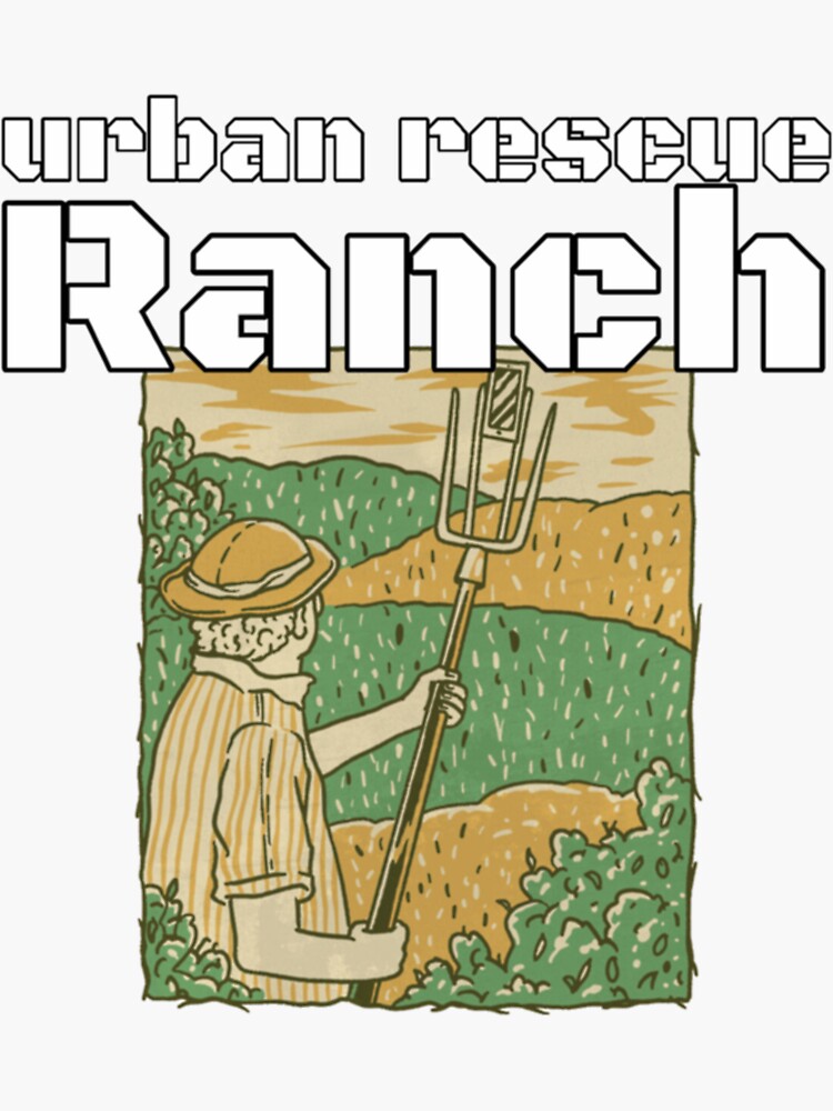 "Urban Rescue Ranch " Sticker for Sale by BertoldKitzmann | Redbubble