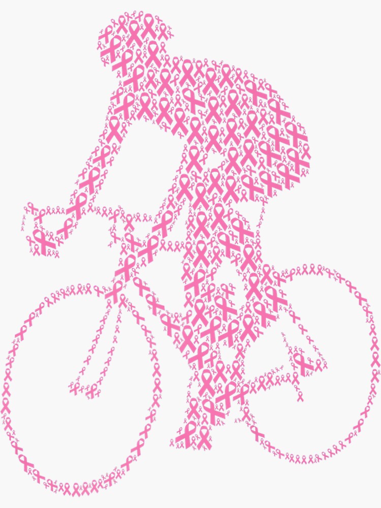 "Bike Breast Cancer Awareness Pink Ribbon - Bicycle Cycling Premium ...