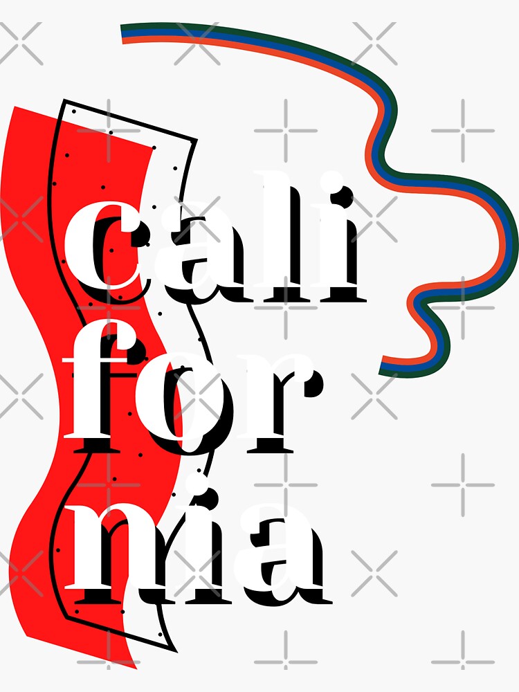 "California Life Is Awesome" Sticker for Sale by MrArsalDesigns | Redbubble